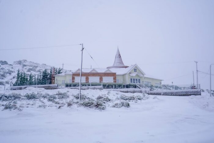 La nieve sobre Comodoro Rivadavia, Rada Tilly y Sarmiento en fotos